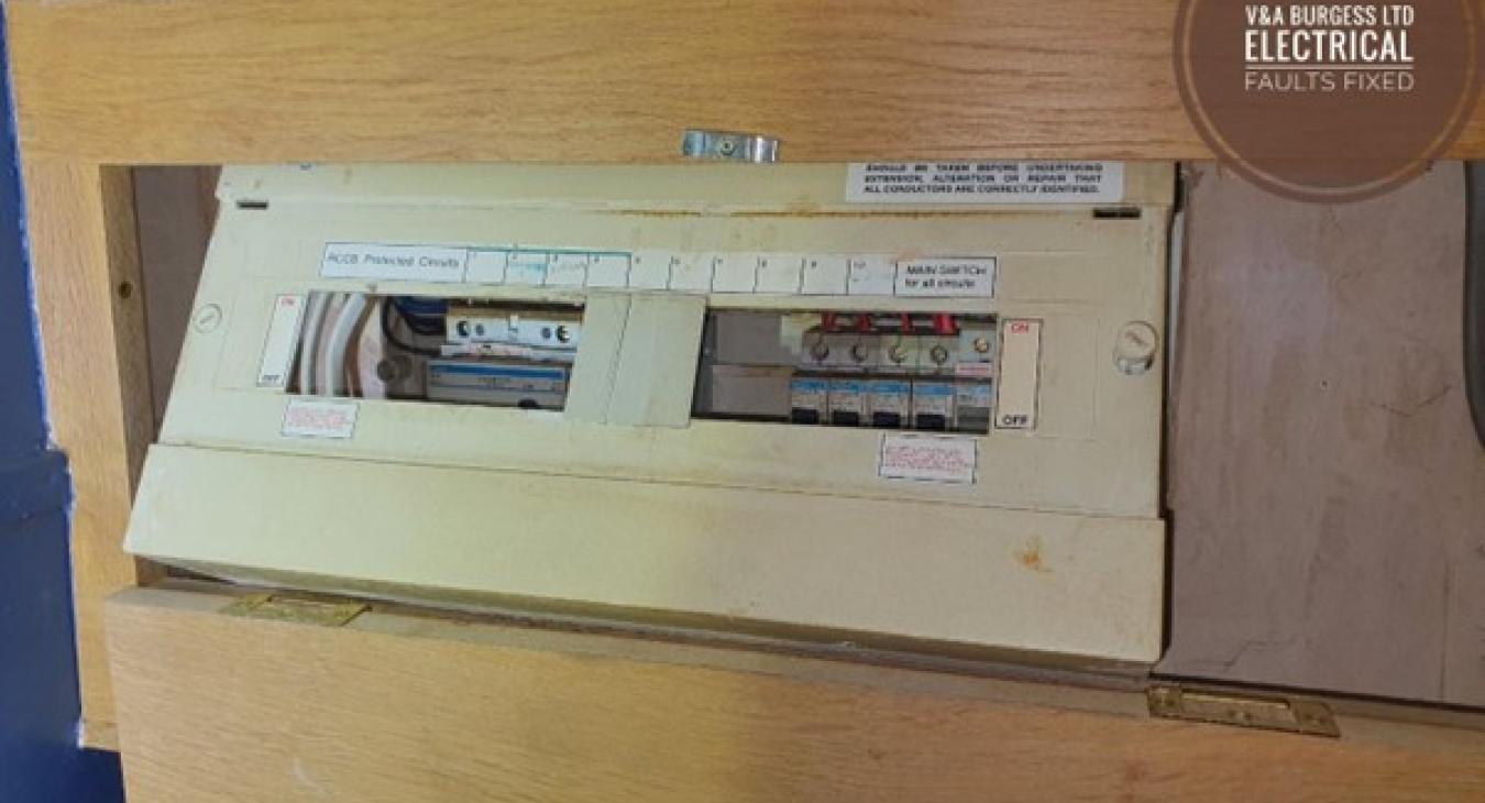 Wooden fuse box cabinet store